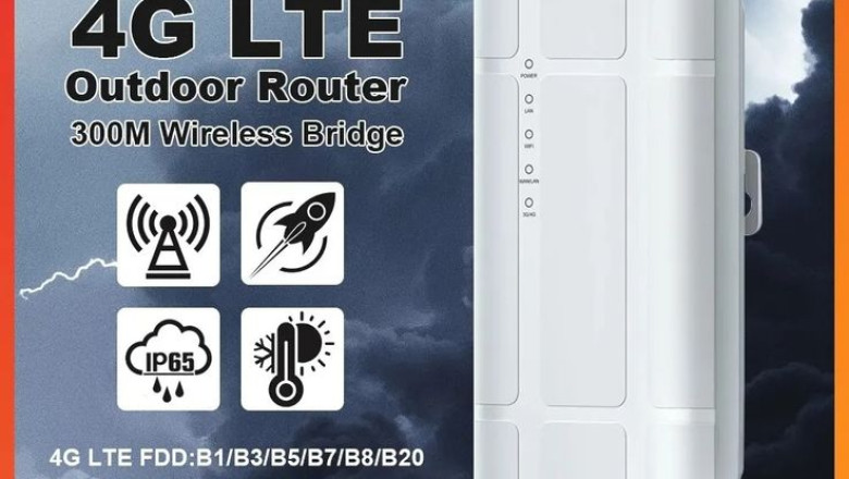 Outdoor Wifi Router Waterproof Modem 4G SIM Card Lte Router 24V POE ...
